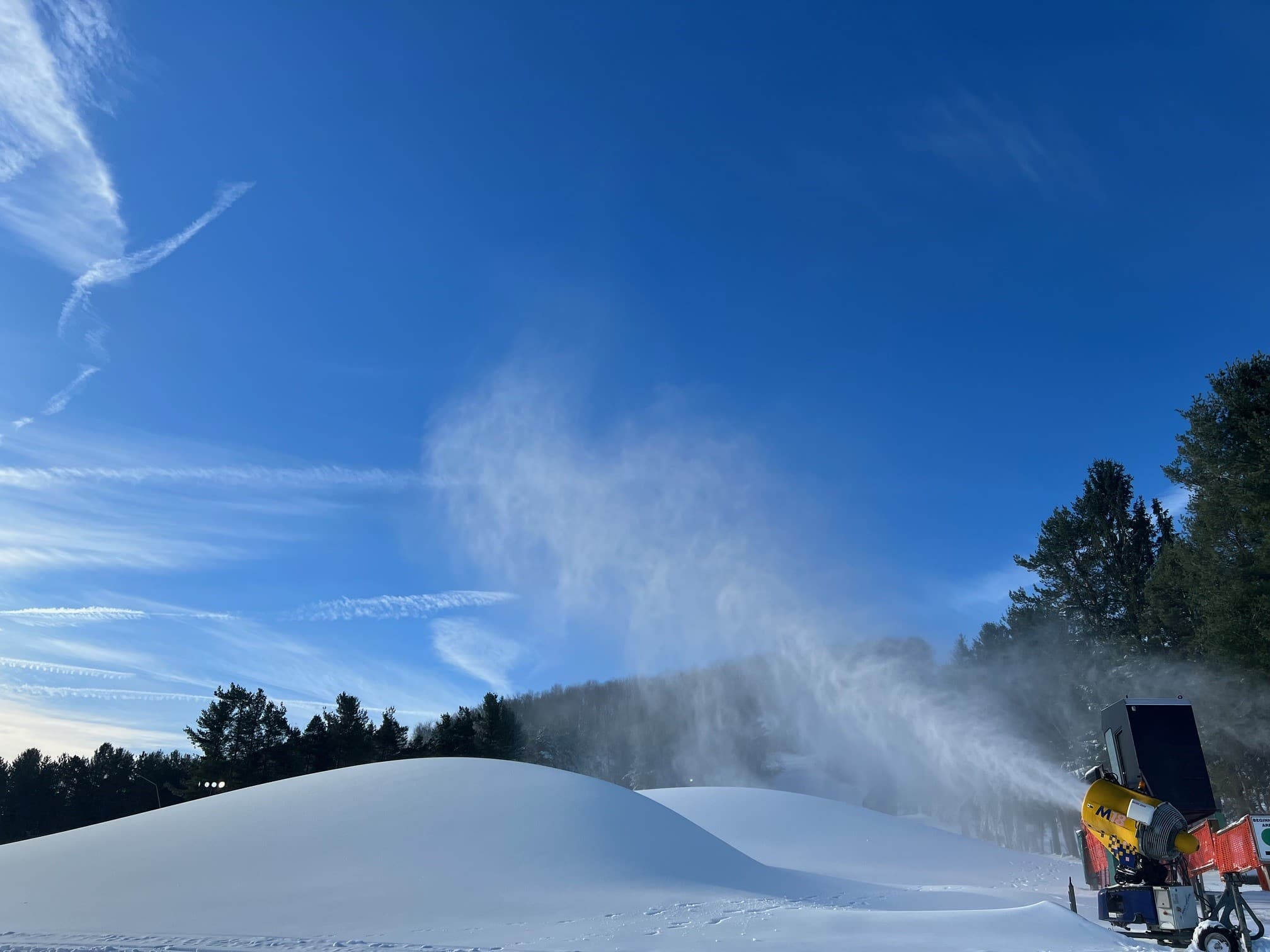 Snowmaking has officially started! - Wisp